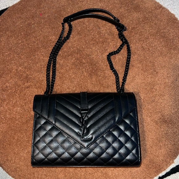 Yves Saint Laurent | Bags | Saint Laurent Envelope Medium Quilted Grain ...
